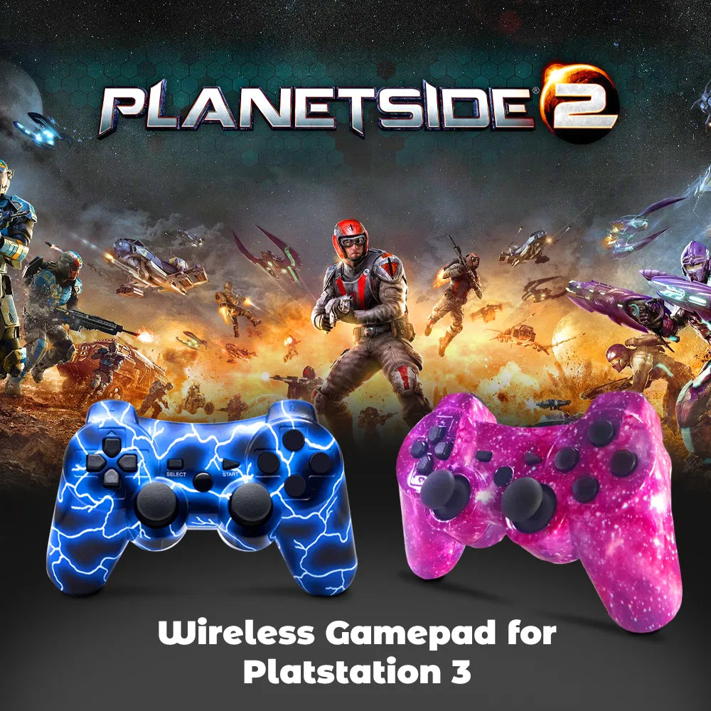 CONTROL INALÁMBRICO COMPATIBLE PARA PS3 Y PC GAMER, 2 PIEZAS CON DOBLE ...