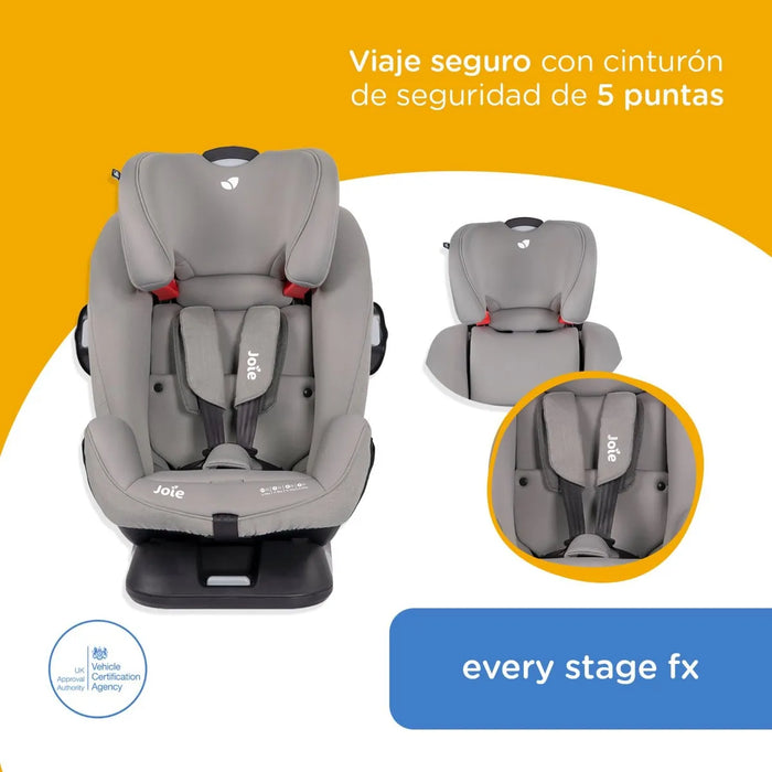 Autoasiento Every Stage Fx Flannel Color Gris Joie GRADO A ...